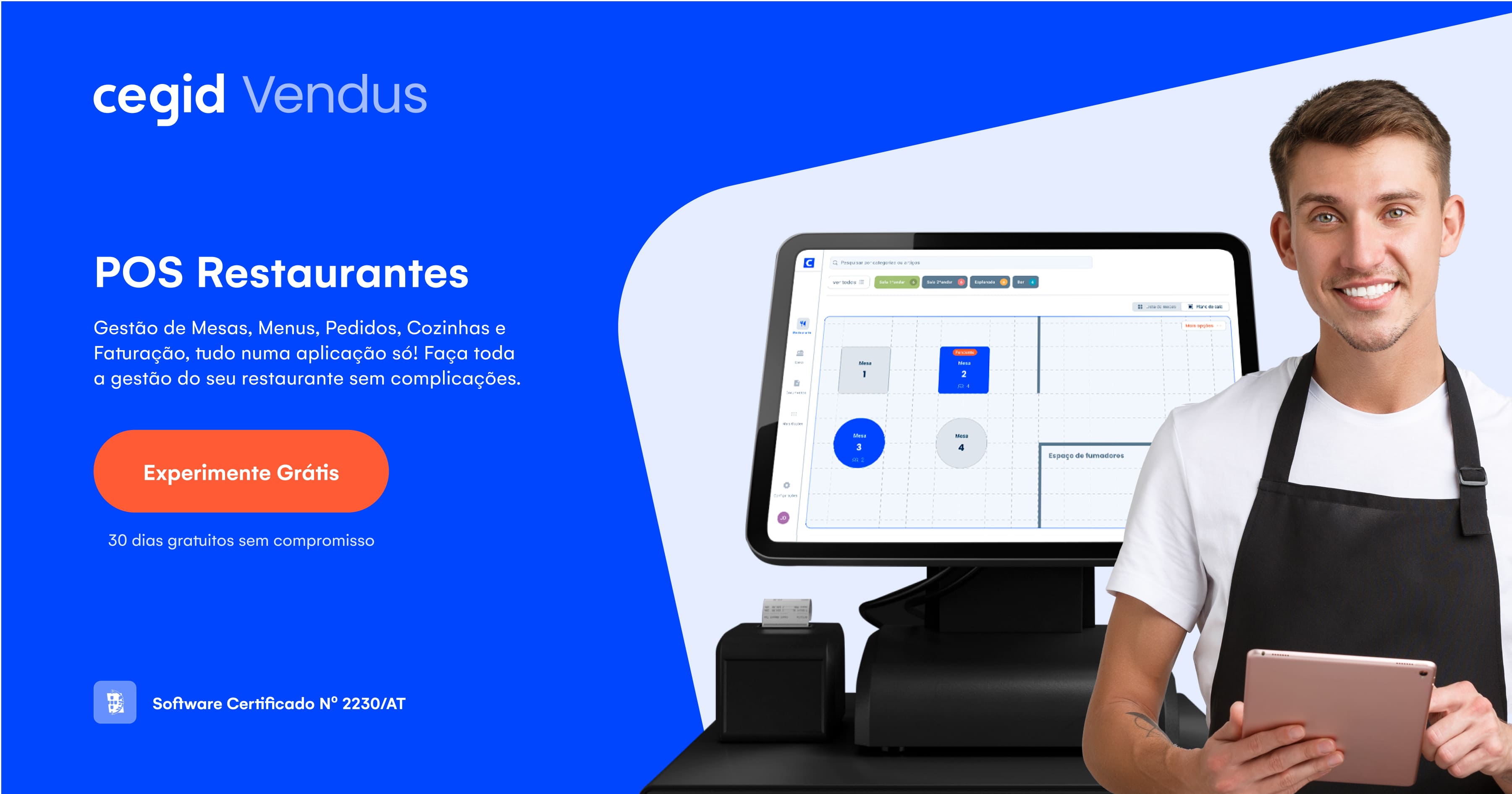 Software de Faturação e POS Online para Restaurantes - Cegid Vendus
